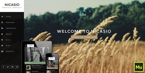 Nicasio Creative Muse Template by MaximusTheme | ThemeForest